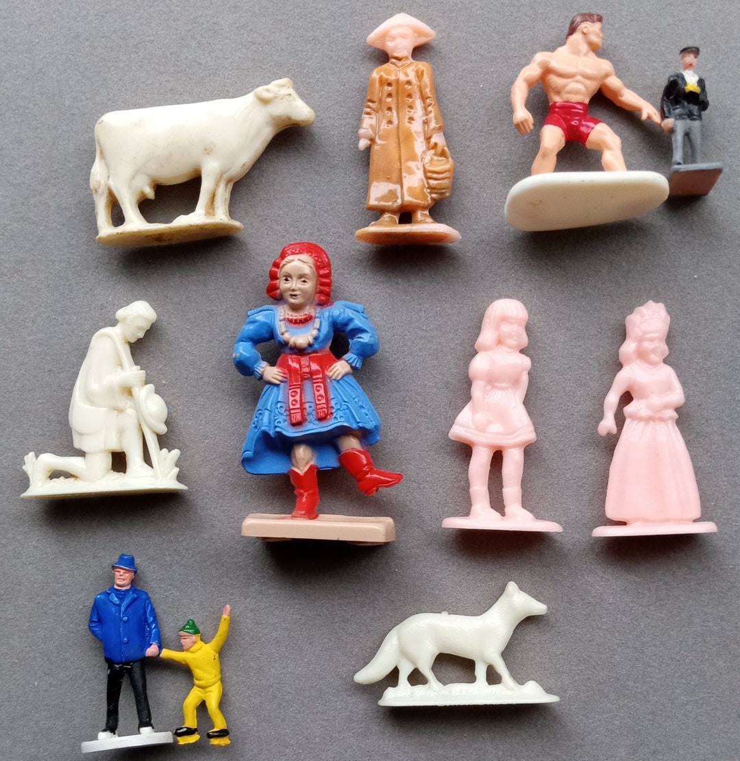 Lot of 10 Miniature Plastic People Figurines Pink Girls - Etsy