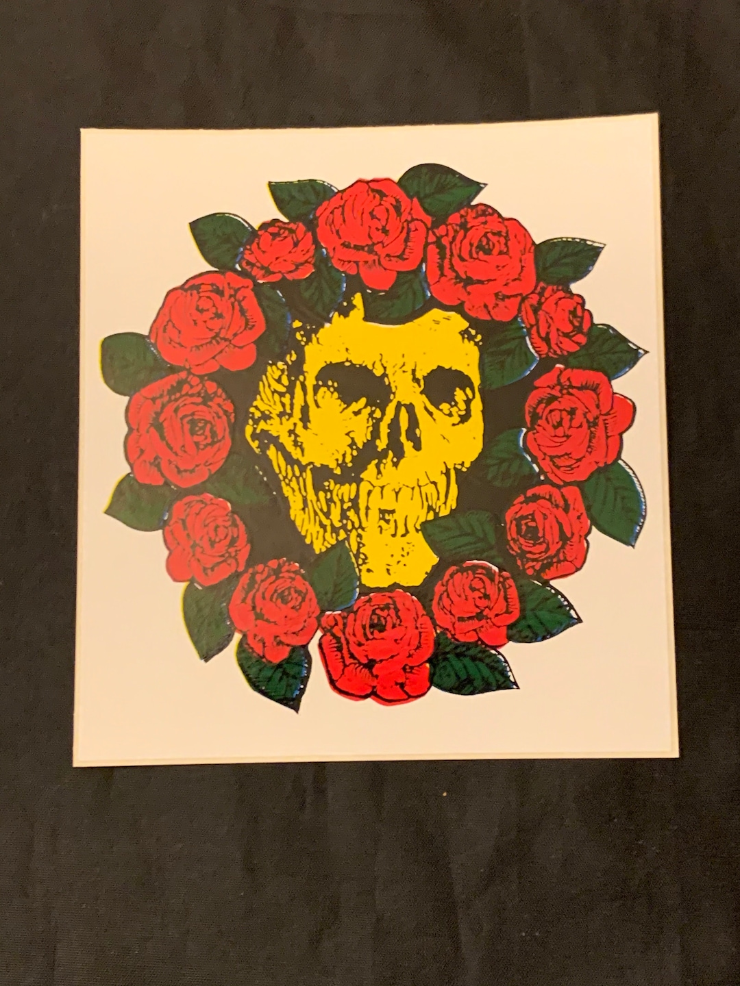 Vintage Grateful Dead Car Window Sticker/decal Skull Bertha in Ring of ...