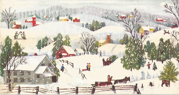 Country Christmas Scene Clip Art 11 COUNTRY CHRISTMAS SCENES Ideas