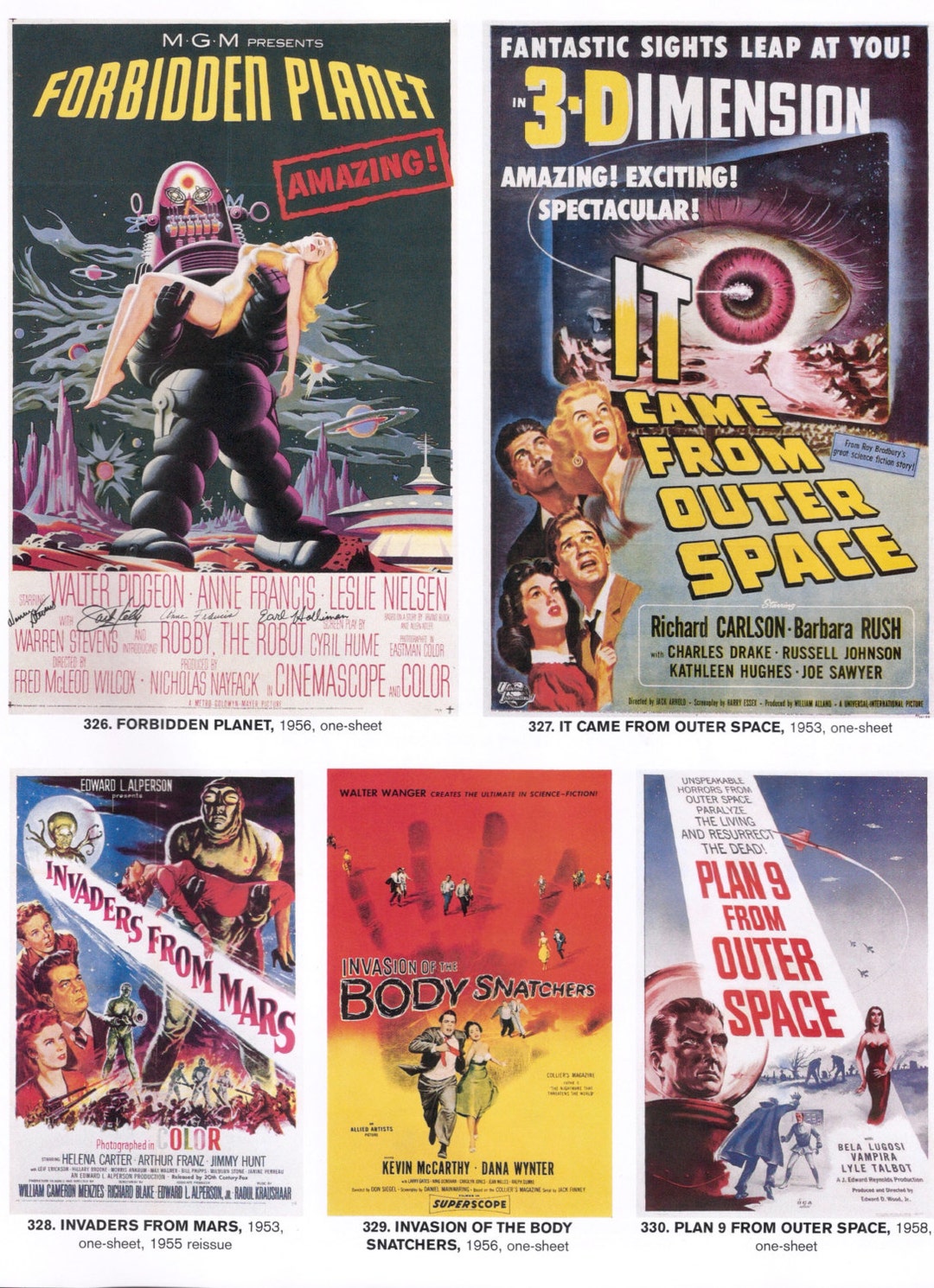 Five Pages Vintage Horror Movie Posters Lobby Cards Digital - Etsy