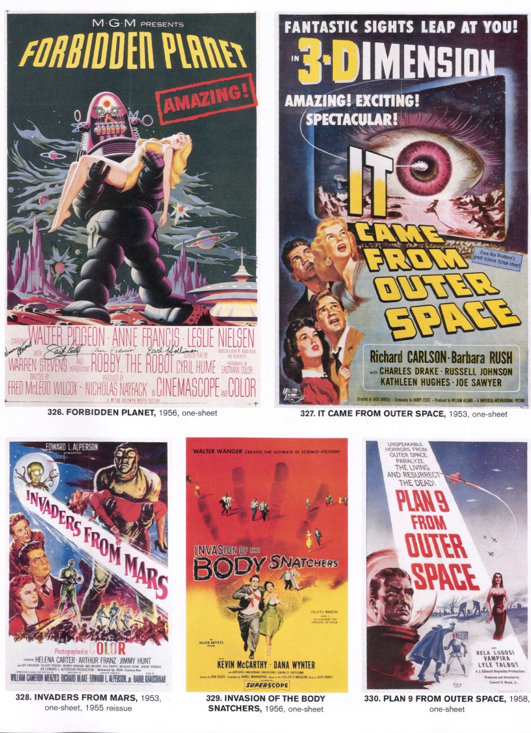 Invaders From Mars Lobby Cards