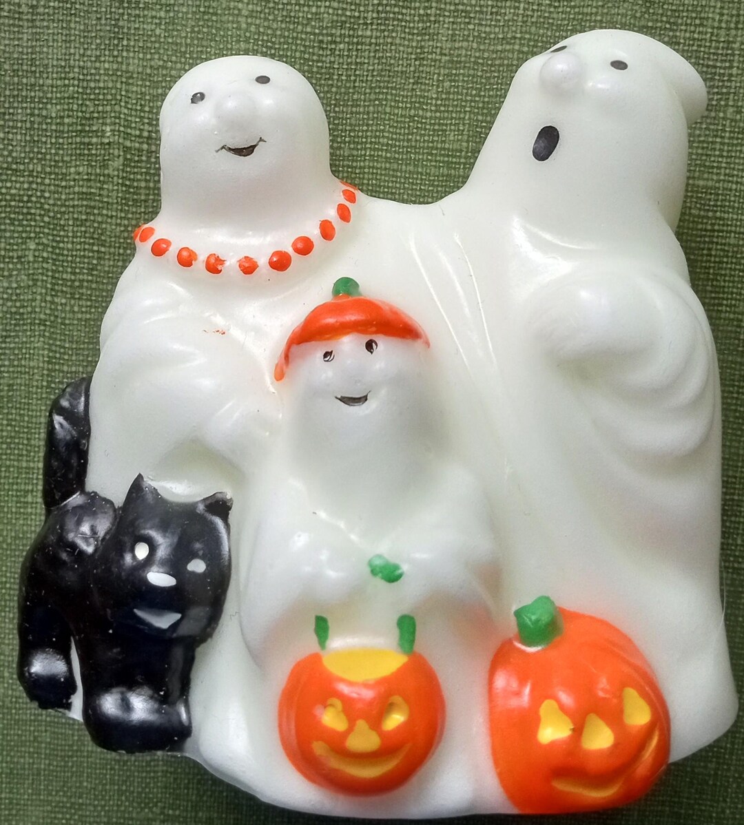 Avon Wax Ghostly Glow Figurine Ghost Black Cat Pumpkins Original Box - Etsy