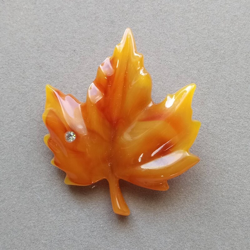 Autumn Leaf Brooch - Etsy