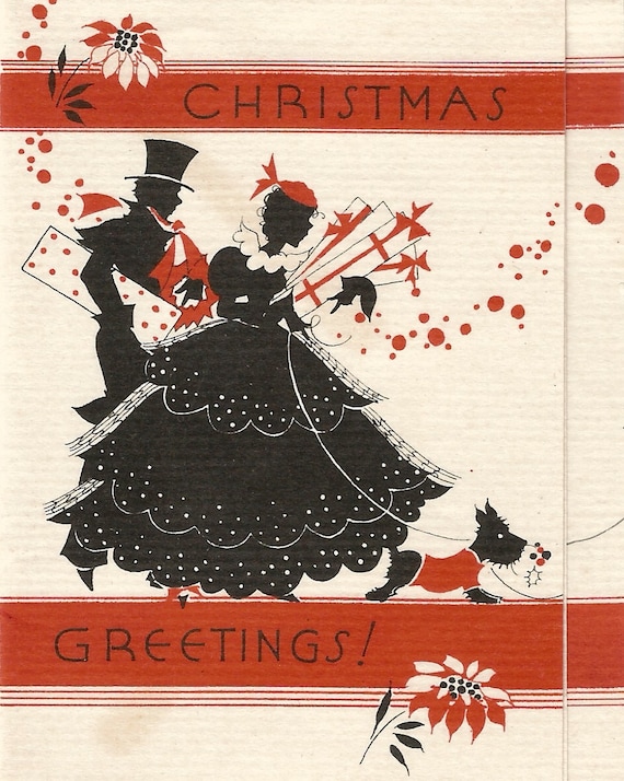 Vintage Christmas Silhouette