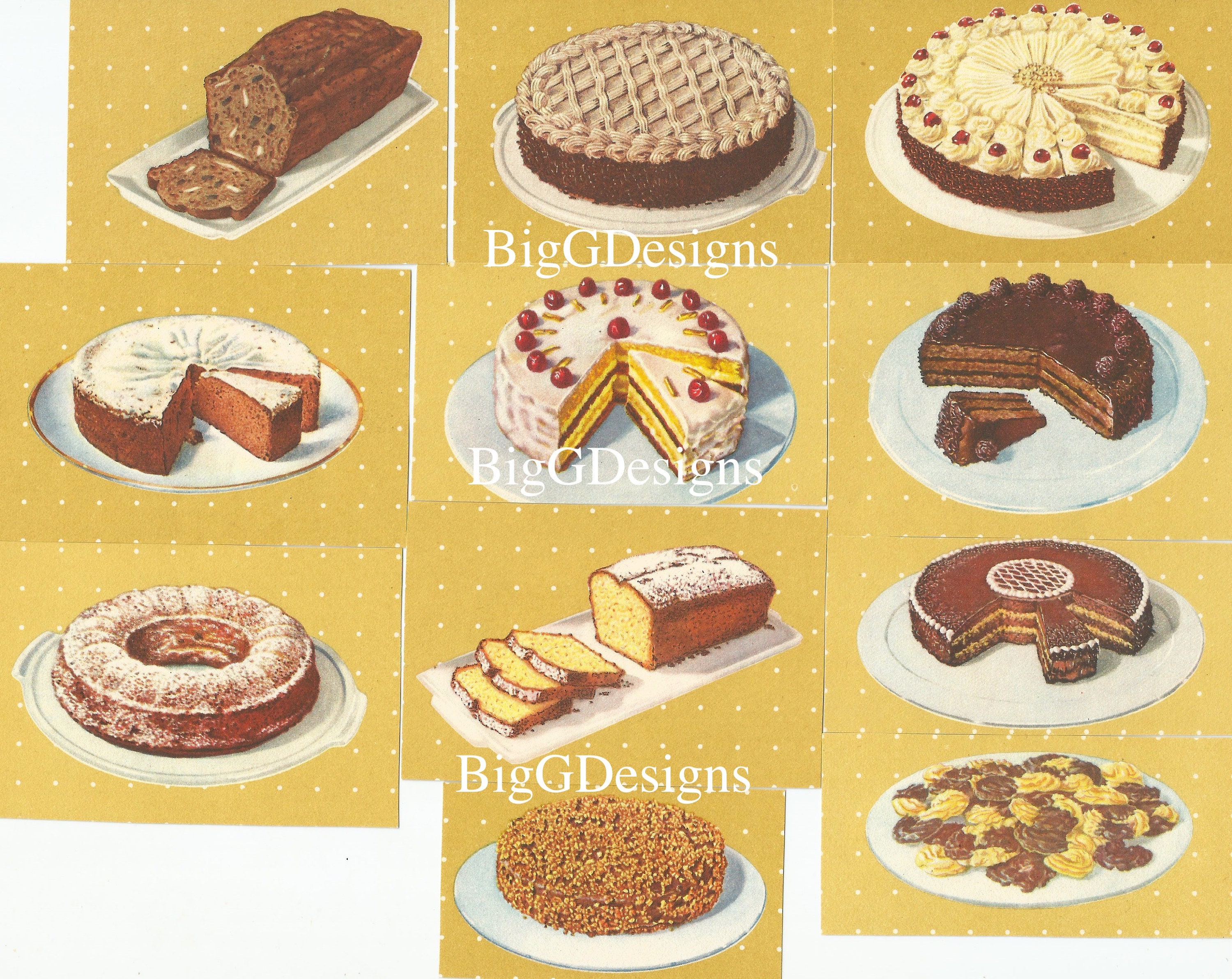 Cake Vintage Illustration