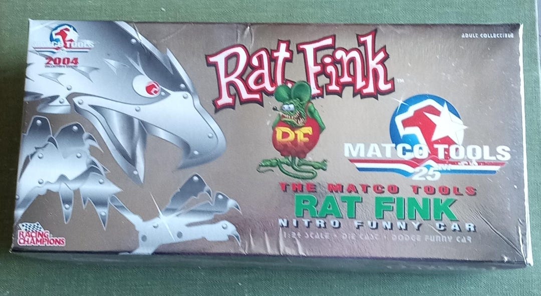 Vintage 2004 Rat Fink Matco Tools Nitro Funny Car Die Cast Replica (1: ...