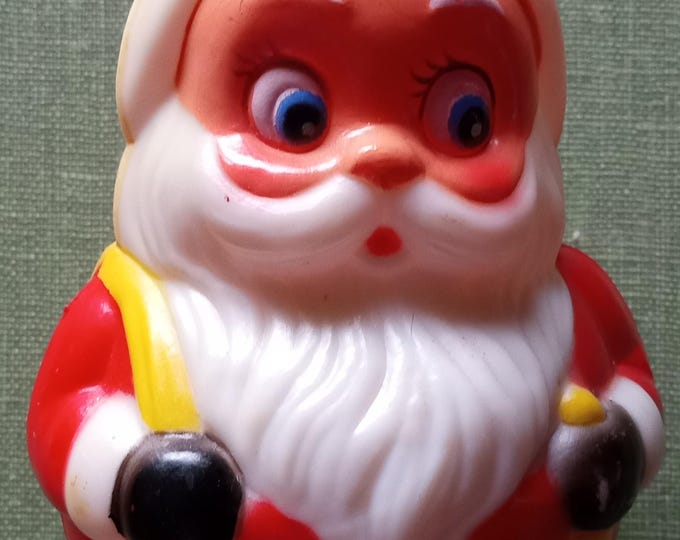 Roly Poly Santa Claus Hard Plastic Kiddie Products Musical Decoration ...
