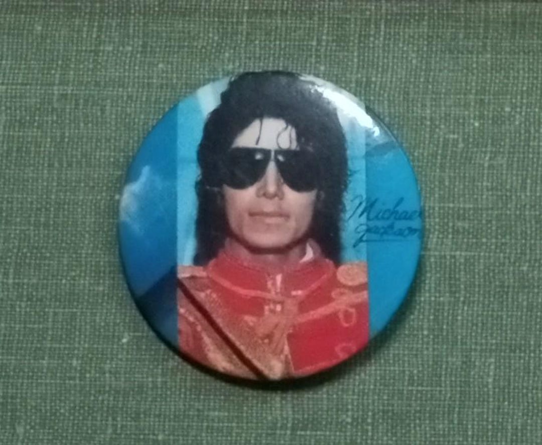 Vintage Michael Jackson Pin Back Button - Etsy