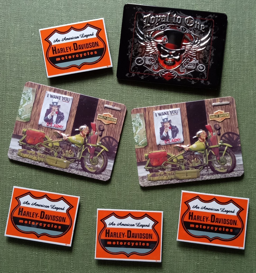 Embossed Harley-davidson H-D Motorcycle Magnets Destash Lot - Etsy