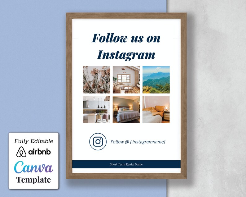 Instagram Follow Request Sign | Social Media Sign for Guests | Tik Tok ...