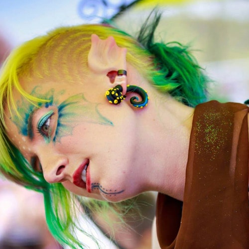 Custom Painted Elf Ear for Mermaid Dragon Troll Siren Costumes - Etsy