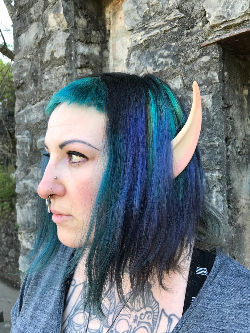 Custom Painted Extra Long Elf Ears for Link Warcraft Night Elf Elf ...