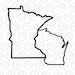 Minnesconsin Svg, Minnesconsin, State, Minnesota, Wisconsin, Minnesota ...