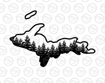 Upper Peninsula Svg - Etsy
