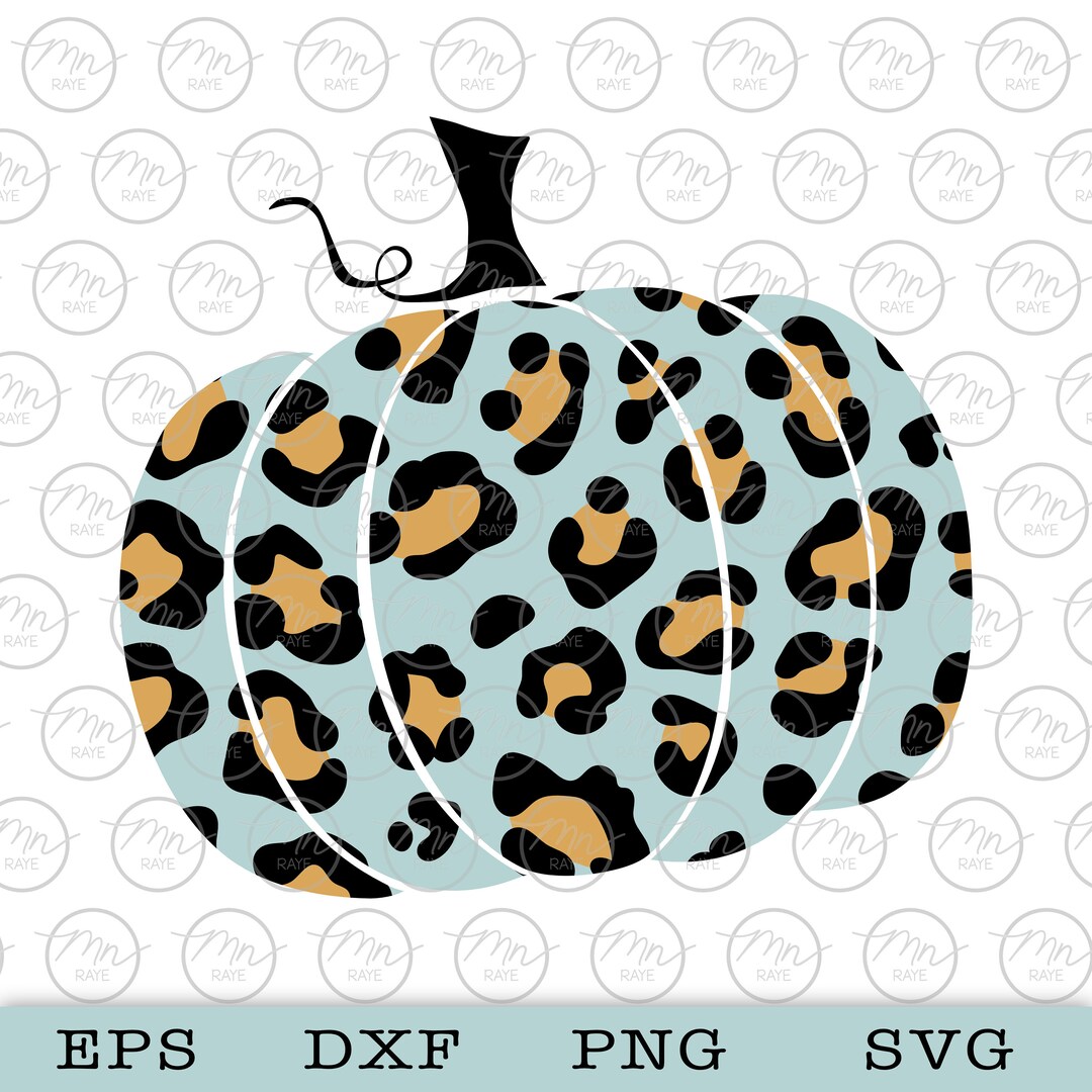 Pumpkin Leopard Pattern Svg, Pumpkin Svg, Fall Svg, Pumpkin Silhouette ...