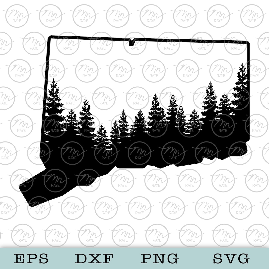 Pine Tree Sharon svg, Nature svg, Outdoor svg, Nature silhouette, svg ...