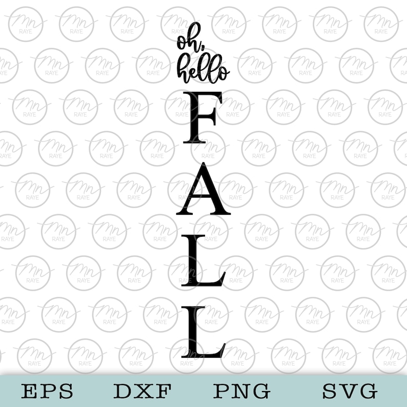 Oh Hello Fall Svg, Digital Clipart, Svg Files for Cricut, Silhouette ...