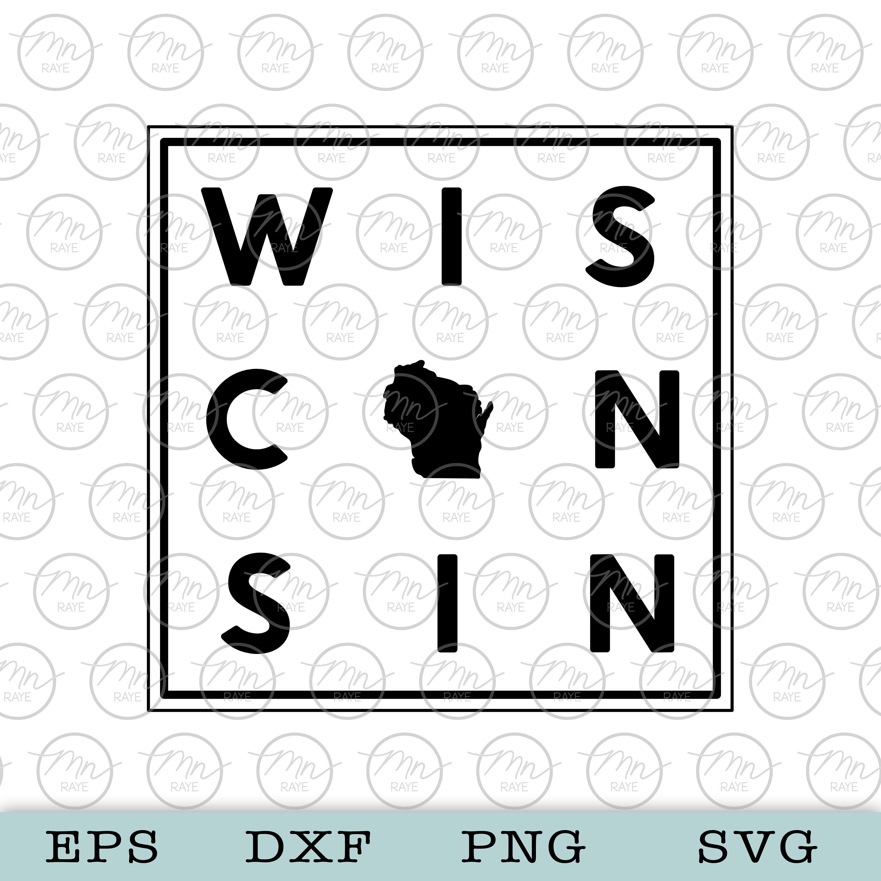 Wisconsin Svg, WI Svg, Outdoor Svg, Nature Silhouette, Svg, Png, WI ...