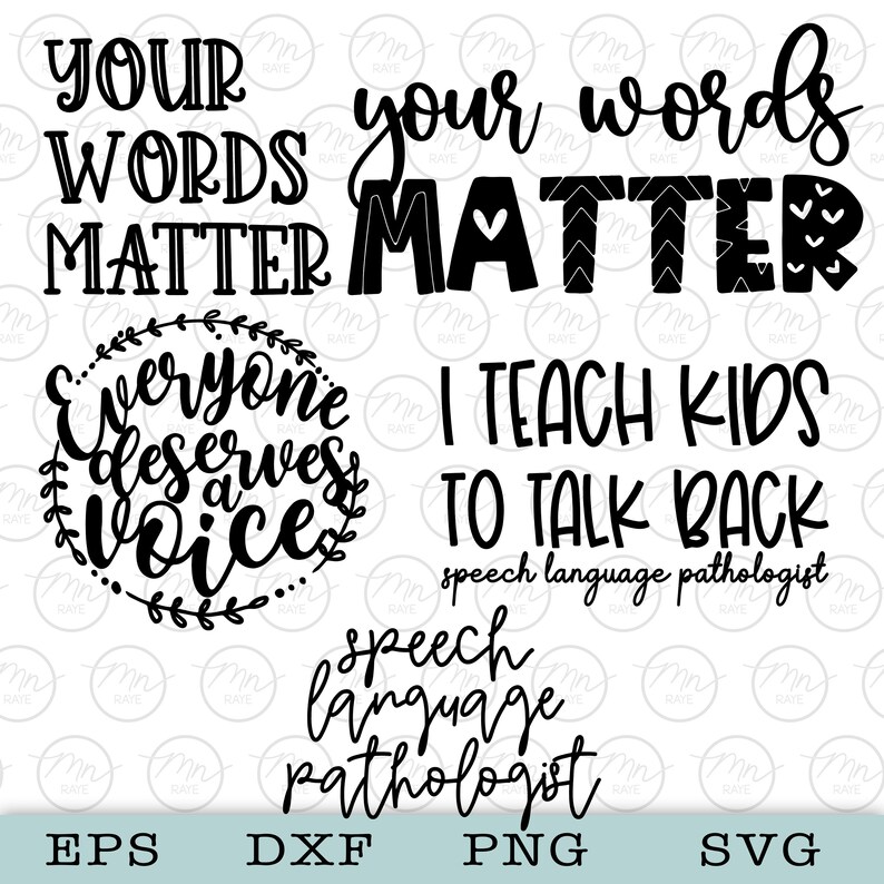Speech Language Pathologist Svg SPL Svg Svg Png Dxf SPL - Etsy