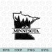 Minnesota State SVG, Nature, Deer, Eagle, Digital Download, Silhouette ...
