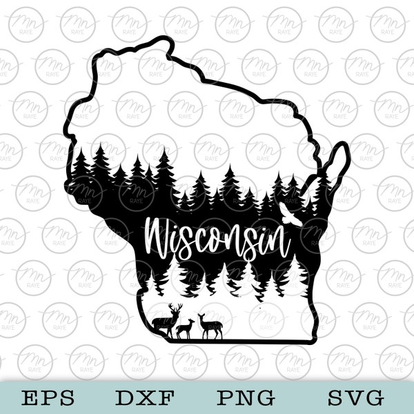 Wisconsin Svg - Etsy