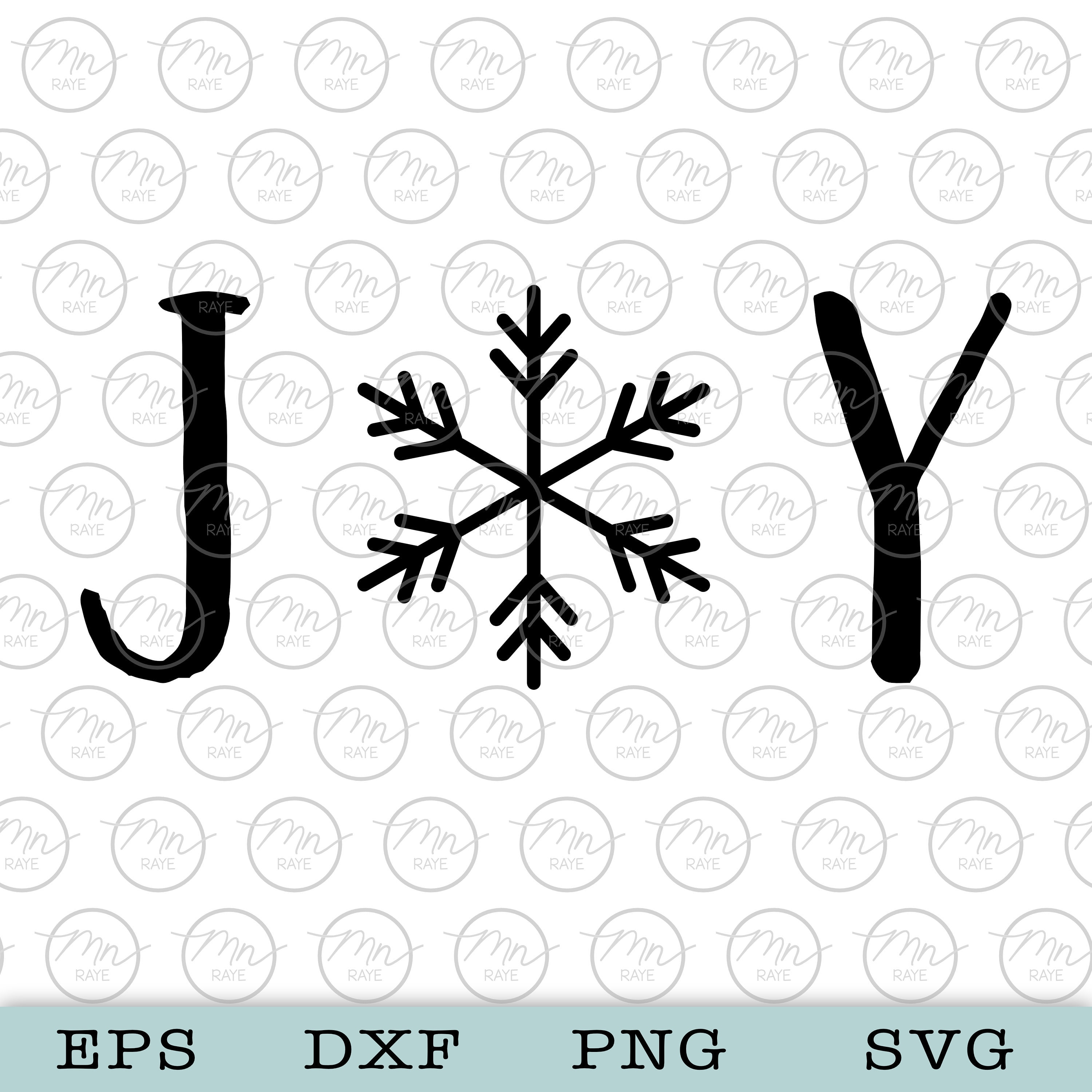 JOY Svg, Digital Clipart, Files for Cricut, Silhouette Cut Files ...