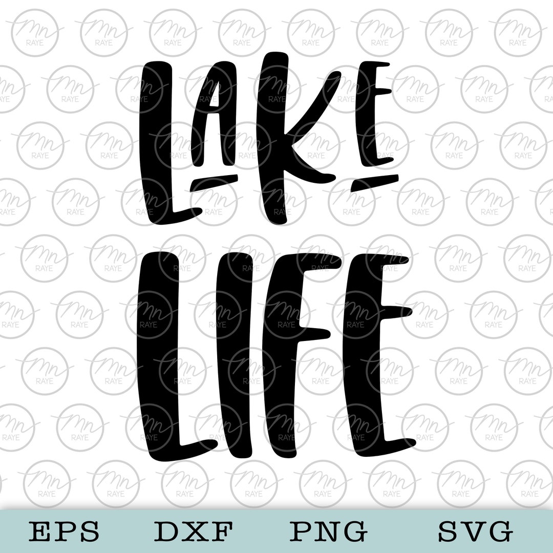 Lake Life Svg, Lake Svg, Lake Life Dxf, Silhouette, Svg, Png, Dxf, Lake ...