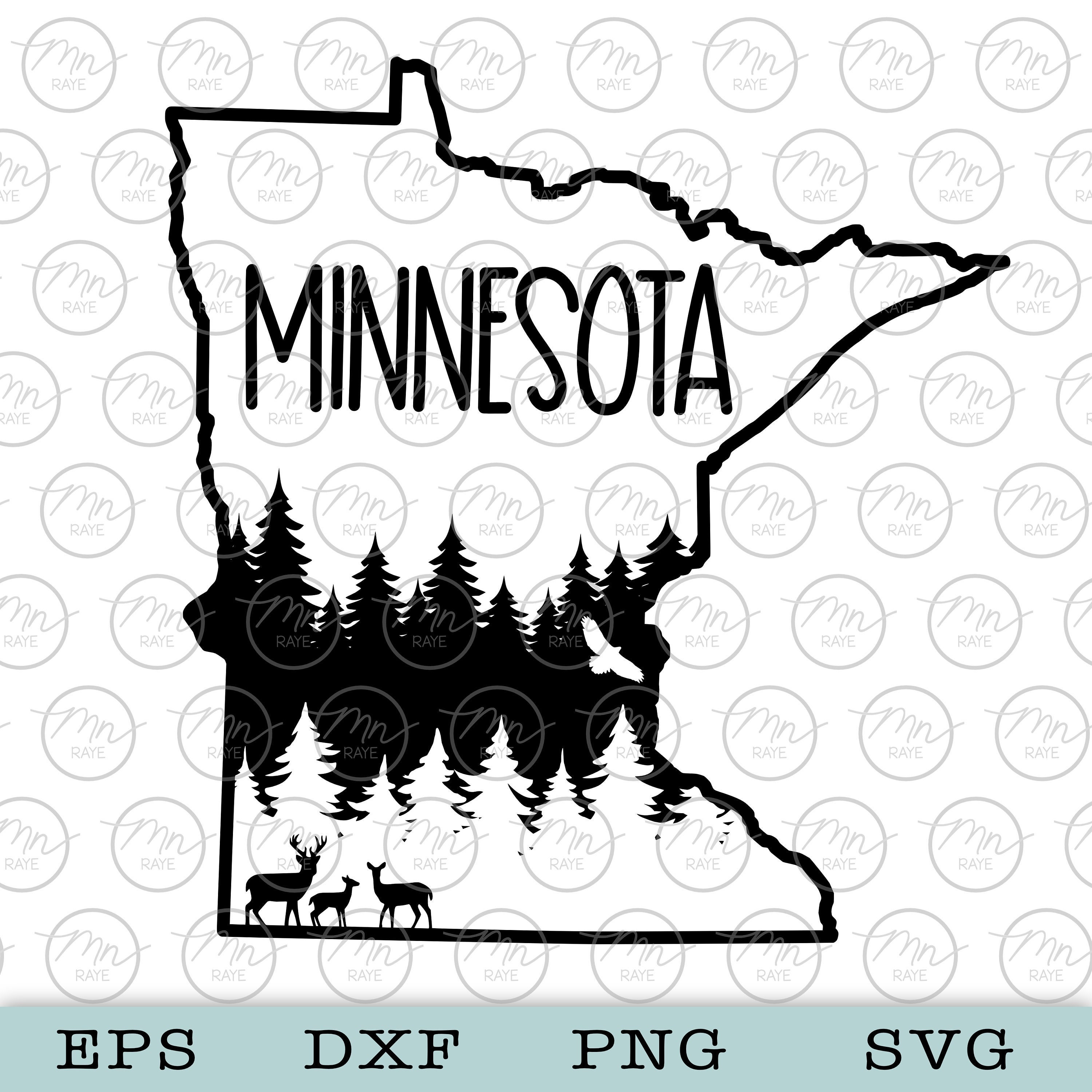 Minnesota Svg Nature Svg Outdoor Svg Nature Silhouette - Etsy