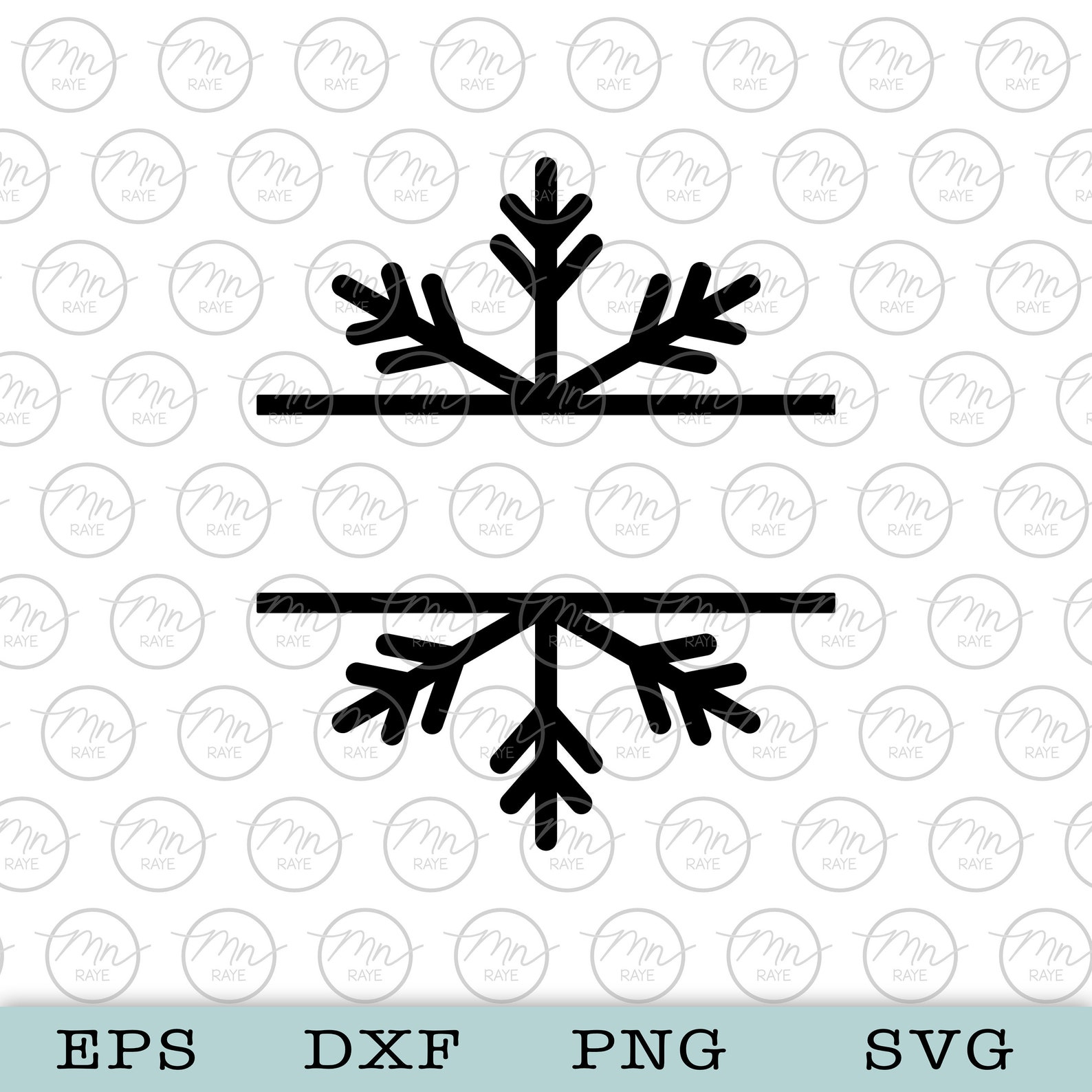 Split Snowflake Svg Digital Clipart Files for Cricut | Etsy