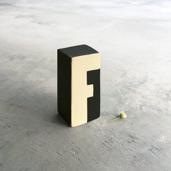 Wooden Block Letters F