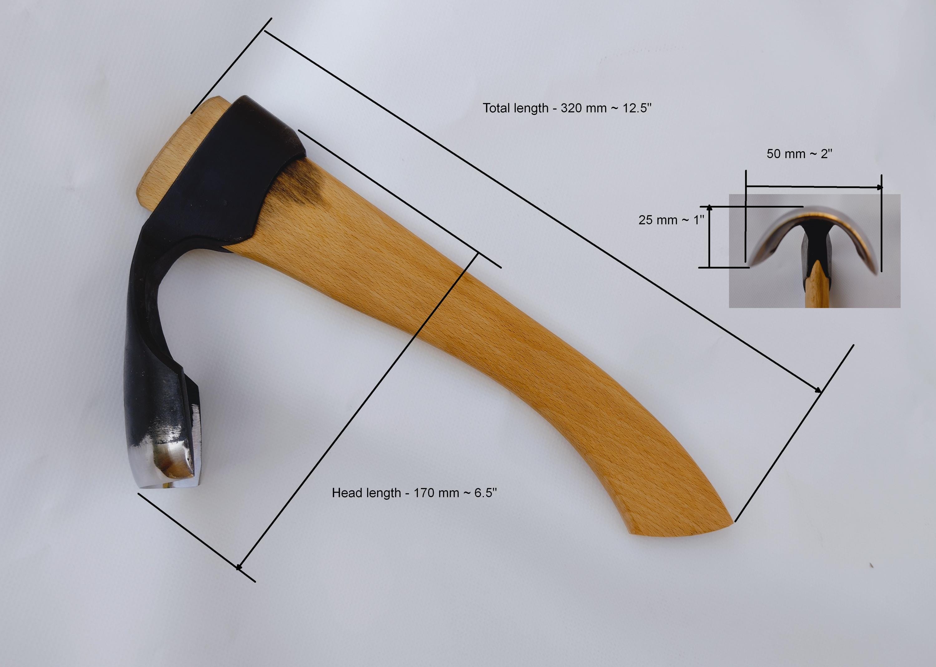Set of 3 Wood Carving Woodworking Bowl Adze Tools - Straight - Big ...
