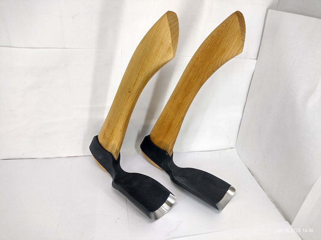 Set of 2 Woodcarving Adzes Small and Big Curved Inside Bevels - Etsy