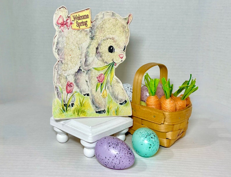 Vintage Easter Standee: Farmhouse Spring Shelf Decor - Etsy