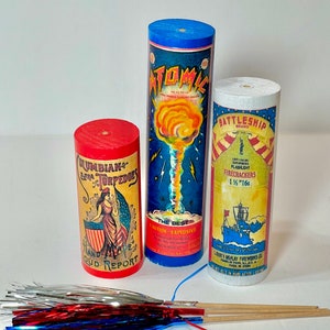 Tiered Tray Wood Firework 4th of July Decor, Vintage Insp Sparkler ...