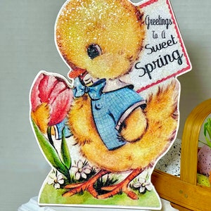 Vintage Easter Standee: Farmhouse Spring Shelf Decor - Etsy