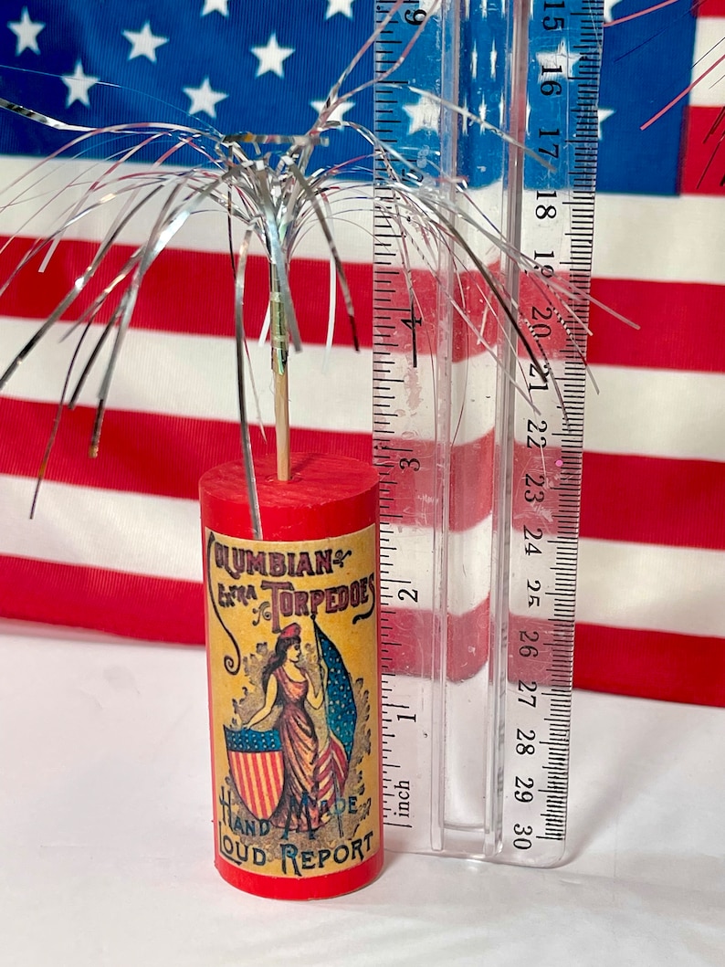 Tiered Tray Wood Firework 4th of July Decor Vintage Insp - Etsy