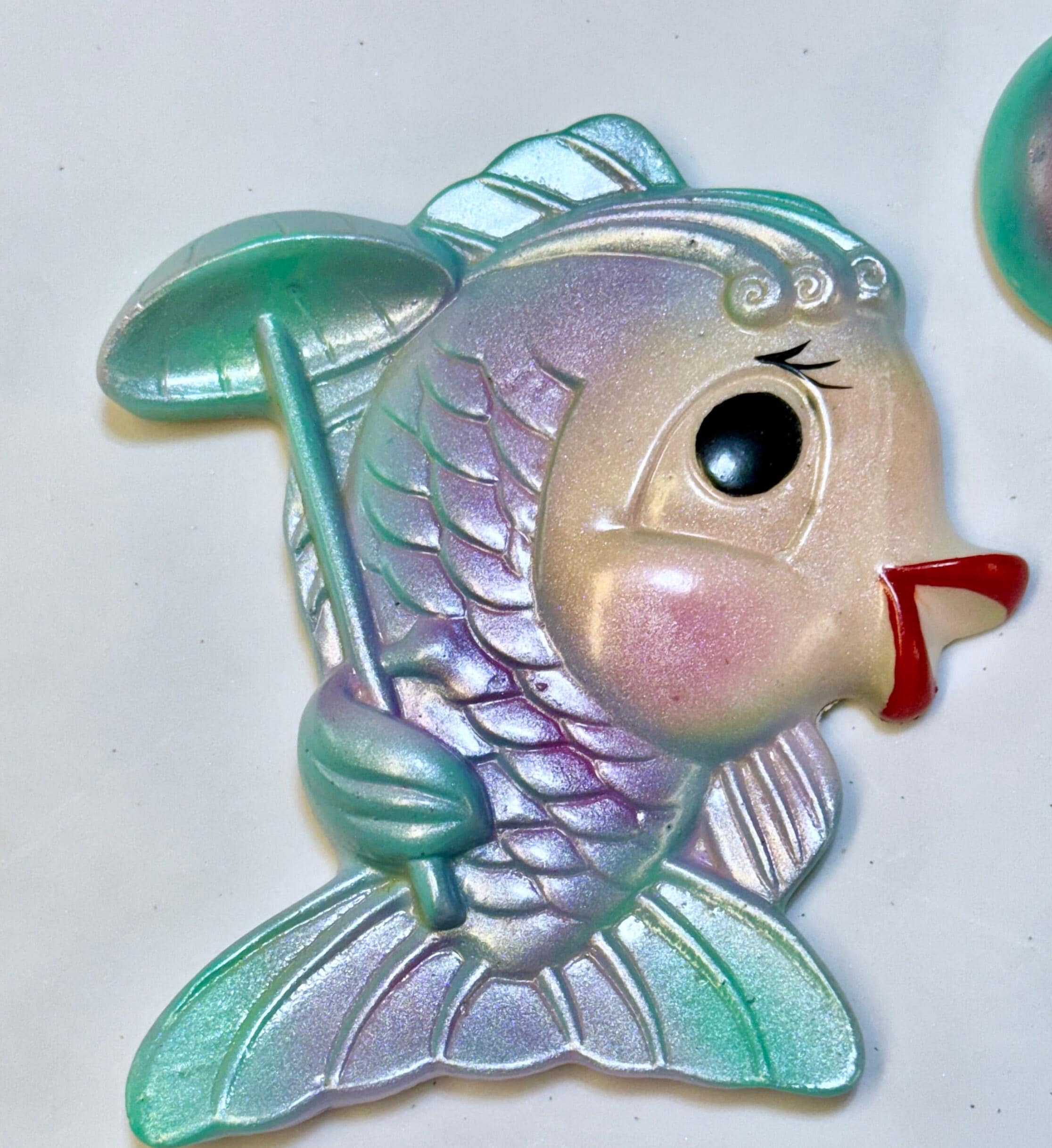Anthropomorphic Fish Wall Art: Kitschy Vintage Chalkware Retro Decor - Etsy