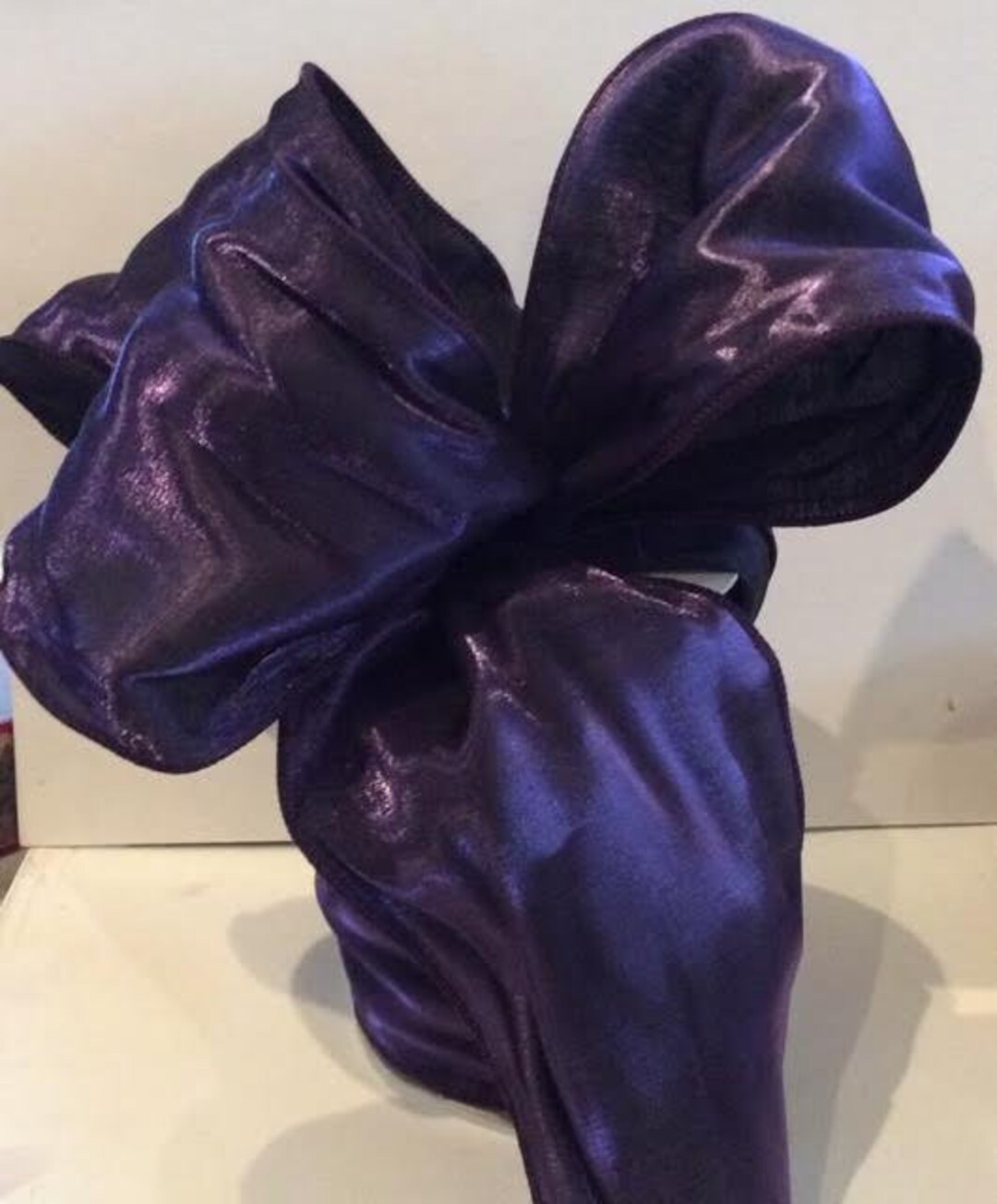 Wired Ribbon Shiny Iridescent Purple Width 5 Inches 12-1/2 Yds - Etsy