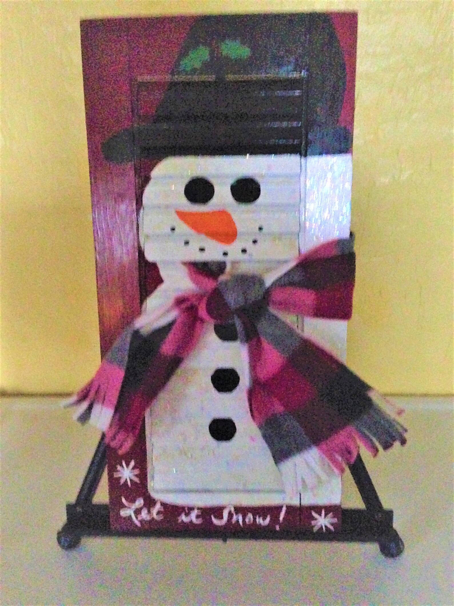 Holiday Snowman Shutter - Etsy