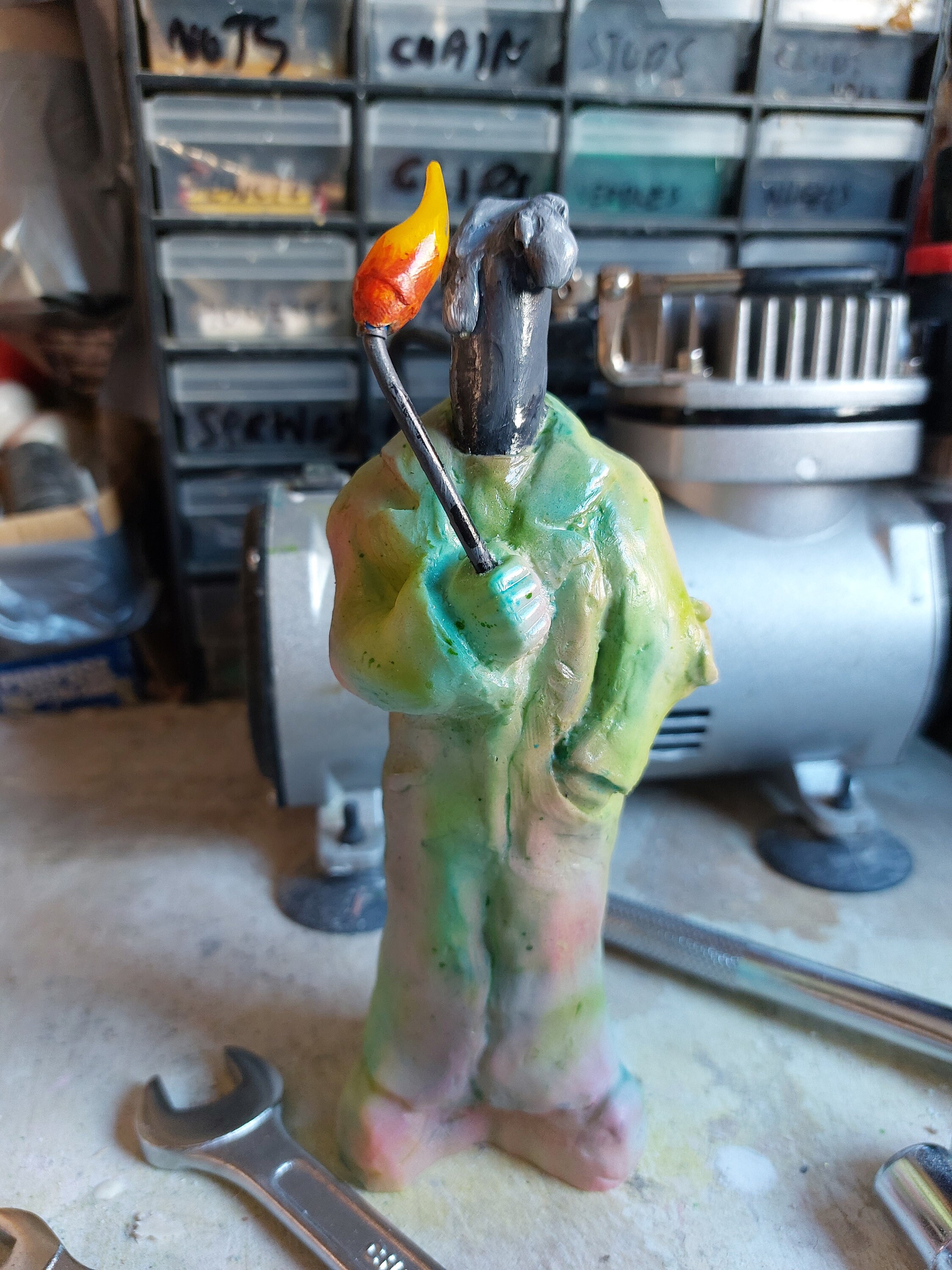 Leadhead Handmade Resin Figure Kustom Kulture - Etsy