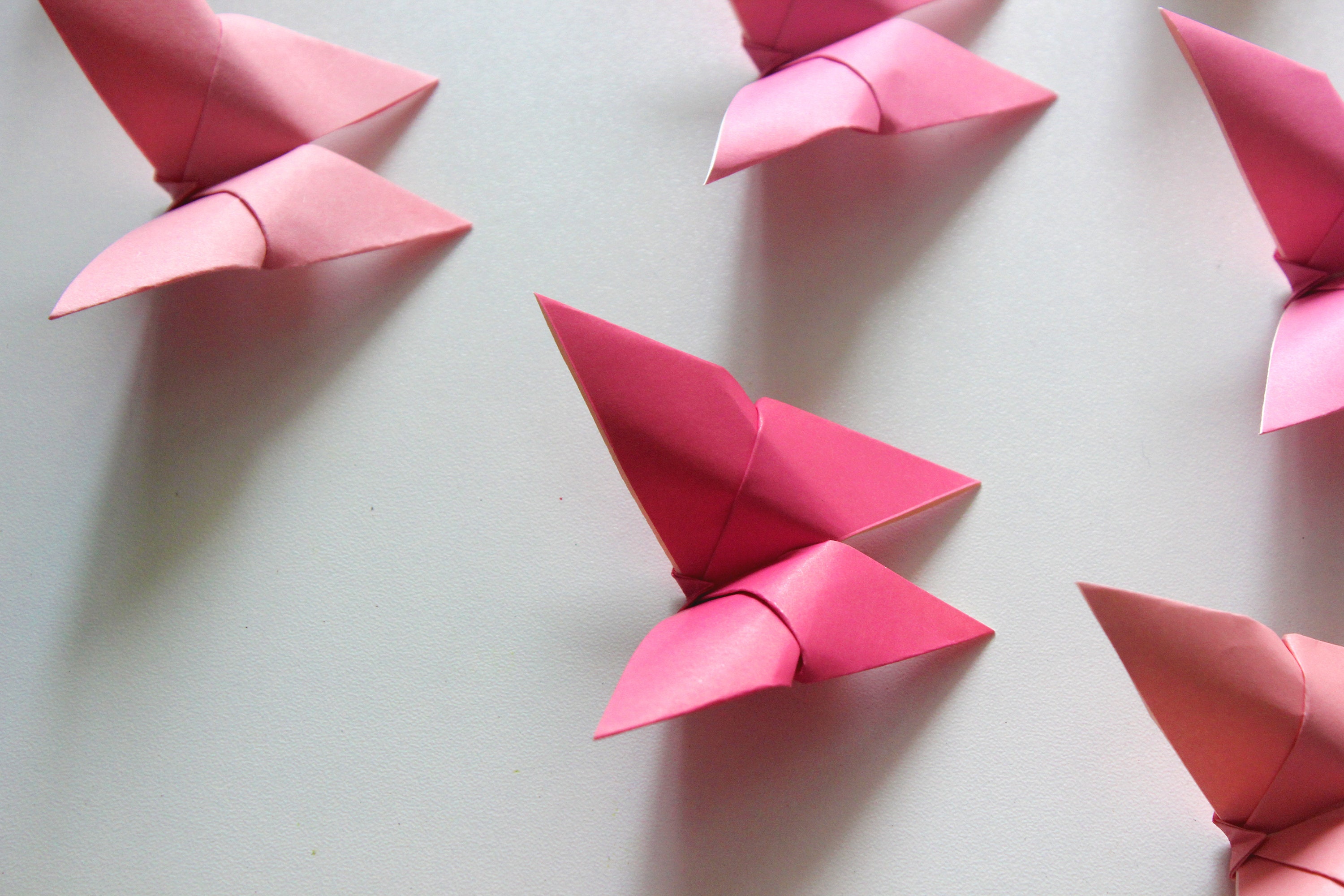 Set of 30 Origami Shades of Pink Butterflies 3D Paper Pinks - Etsy