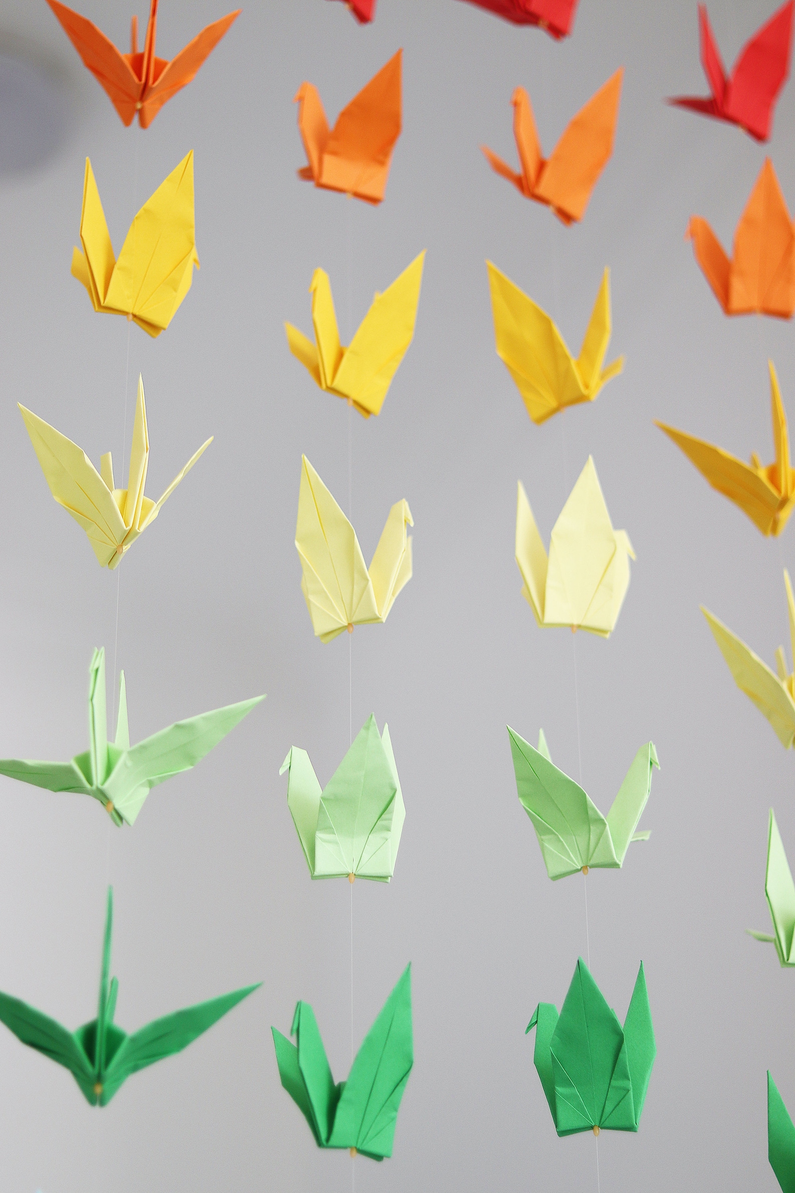 1000 Rainbow Colors Paper Cranes/ Origami Crane Strand Wedding - Etsy UK