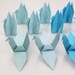 100 Blue Gradation Tones Origami Paper Cranes Blue Shades Color Paper ...