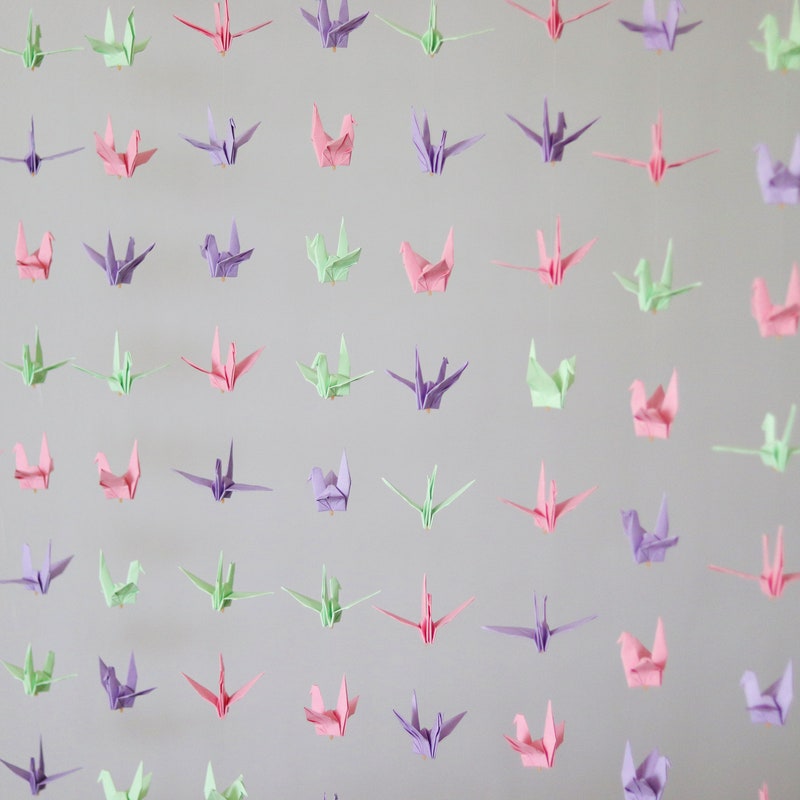 Origami Crane Garland - Etsy