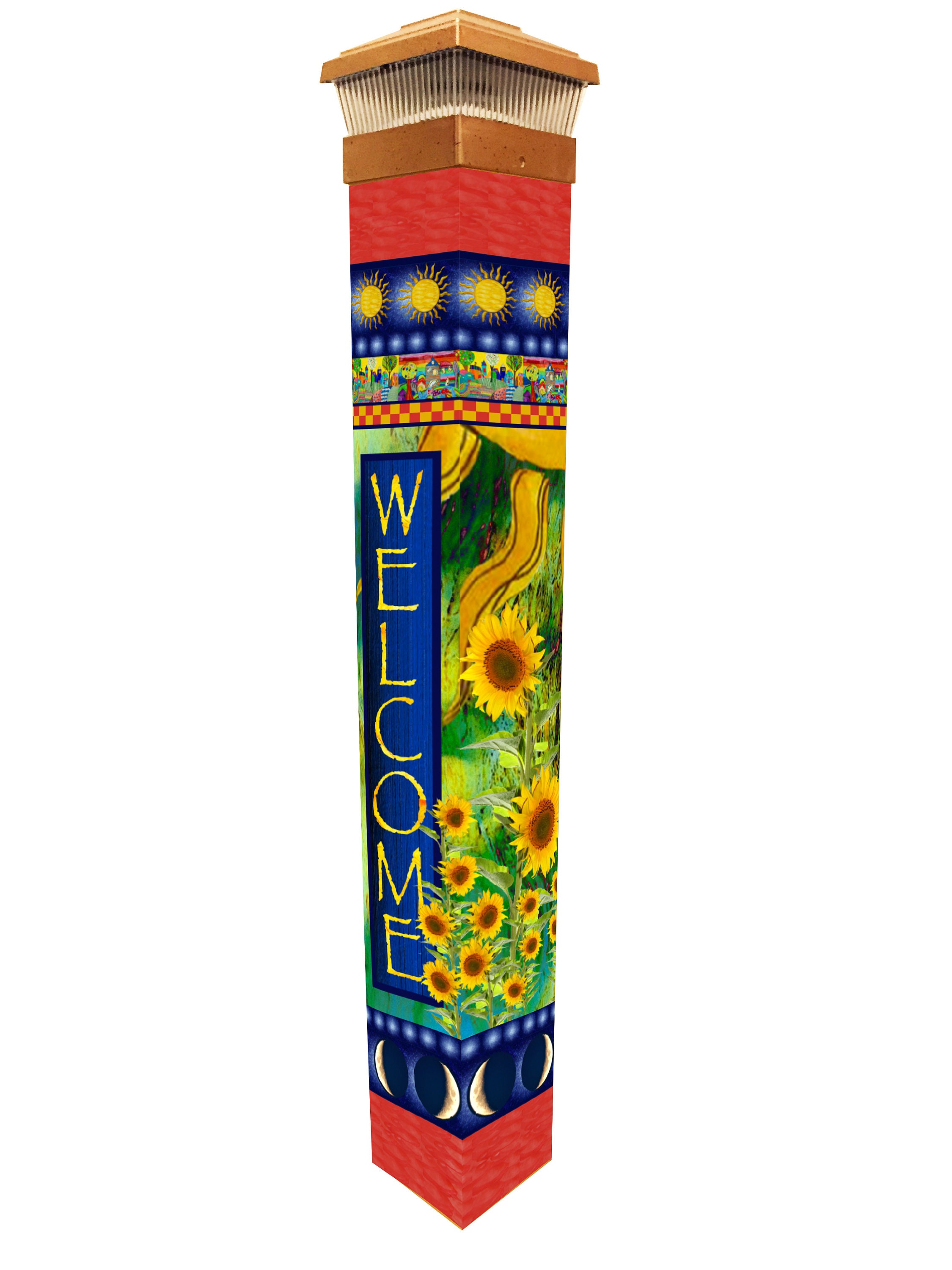 Garden Pole Home Sweet Home Welcome Peace Pole With Solar Light 41" - Etsy