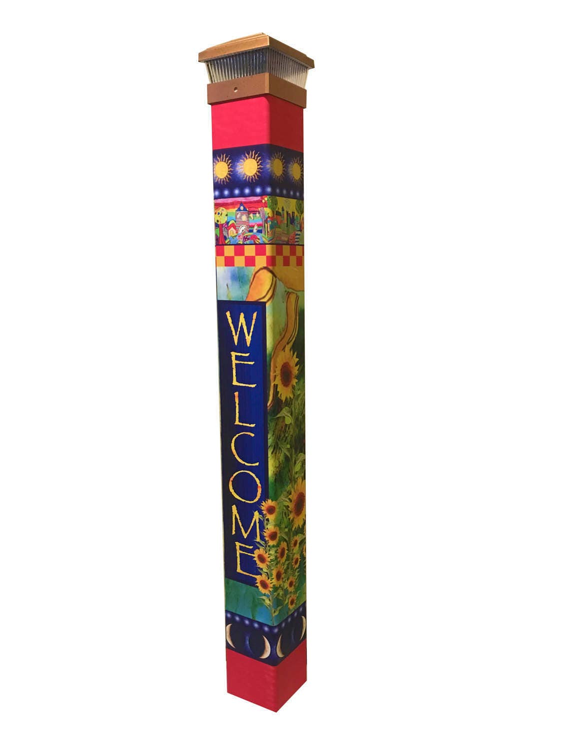 Home Sweet Home Welcome Garden Peace Pole With Solar Light 52" - Etsy