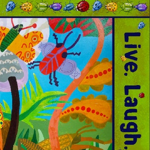 Live Laugh Love Bug's Life Garden Art Peace Pole With Solar Light 64 ...