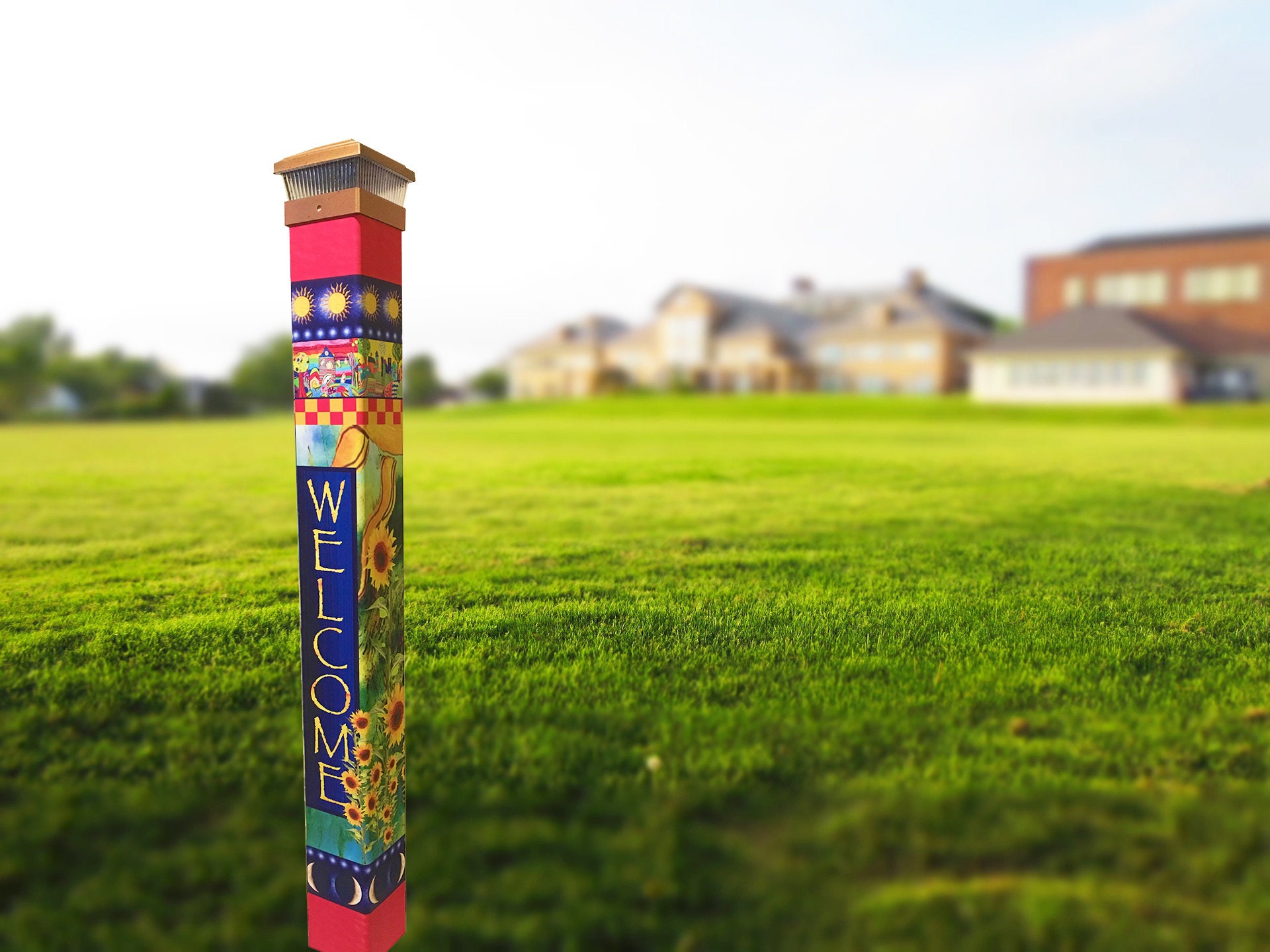 Home Sweet Home Welcome Garden Peace Pole With Solar Light 52" - Etsy
