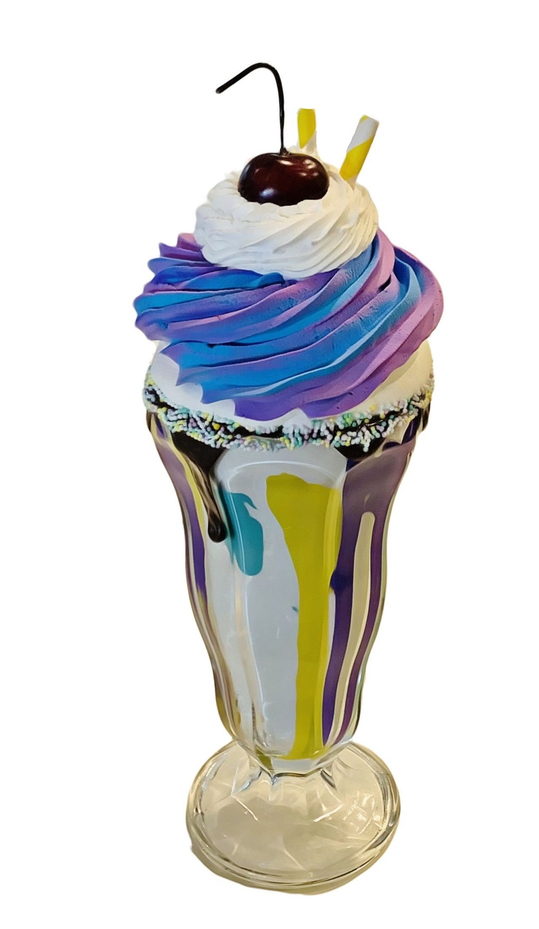 DEZICAKES Fake Milkshake Purple Punch Crazishake Purple, Turquoise ...