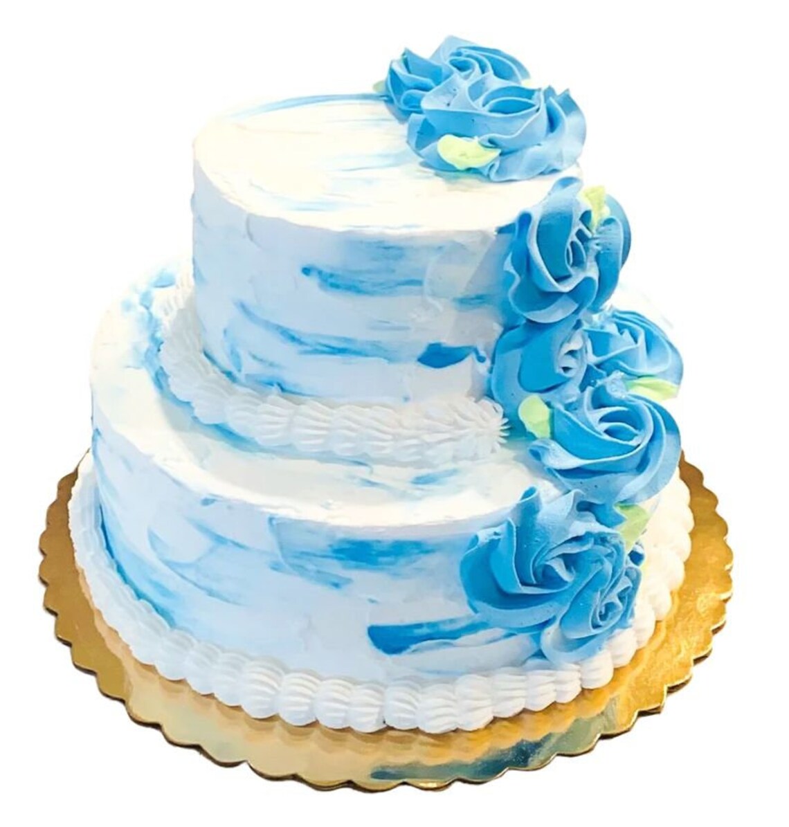 DEZICAKES Fake Wedding Cake/ Baby Shower Blue & White Blue - Etsy